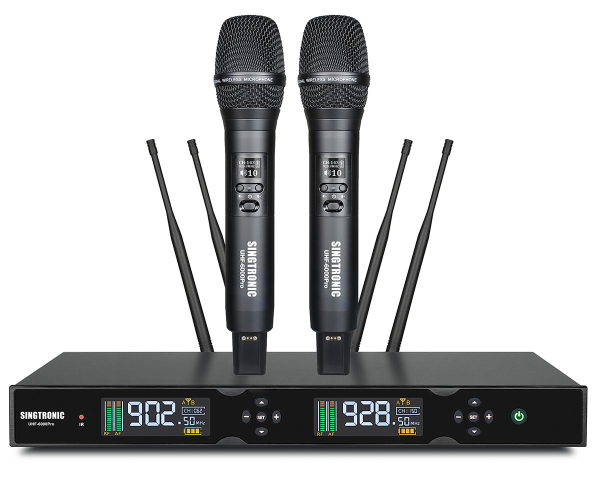 Singtronic UHF-6000Pro Professional Rechargeable Digital True Diversity ...