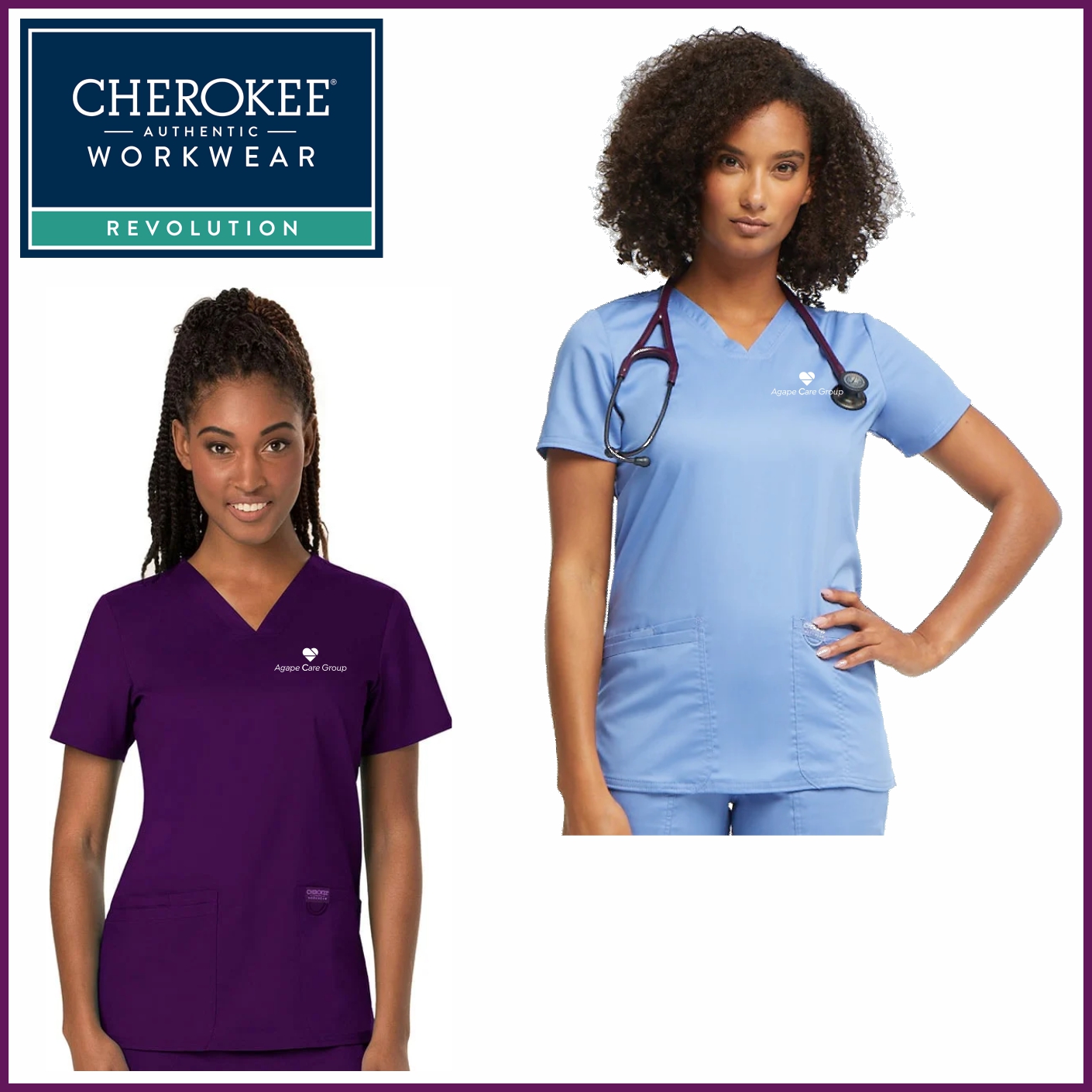 ww620-Ladies Cherokee Revolution V-Neck Top