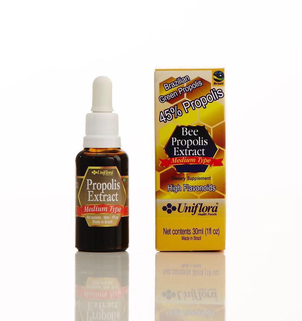BRAZILIAN GREEN BEE PROPOLIS LIQUID EXTRACT MEDIUM TYPE 45% - 30 ml ...
