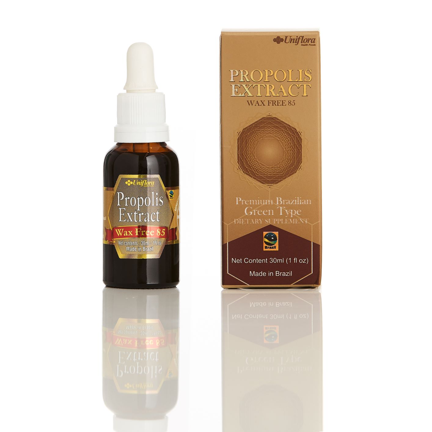 BRAZILIAN GREEN BEE PROPOLIS LIQUID EXTRACT WAX FREE 85 - 30 ml ...