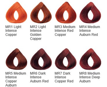 Loreal Red Hair Color Chart