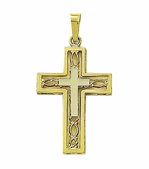 14K Gold Crosses, 14K Gold Cross Necklaces - TrueFaithJewelry.com