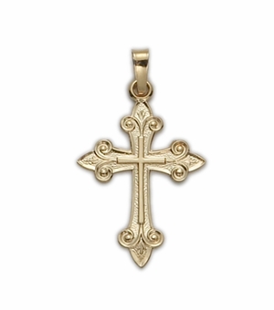 14K Gold Crosses, 14K Gold Cross Necklaces - TrueFaithJewelry.com