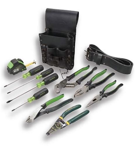 GREENLEE 0159-13 ELECTRICIAN'S TOOL KIT (12 PIECES SET)