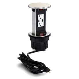 Lew Electric PUR15-OW Off White, Pop Up Counter Top Plate w/one 15Amp ...