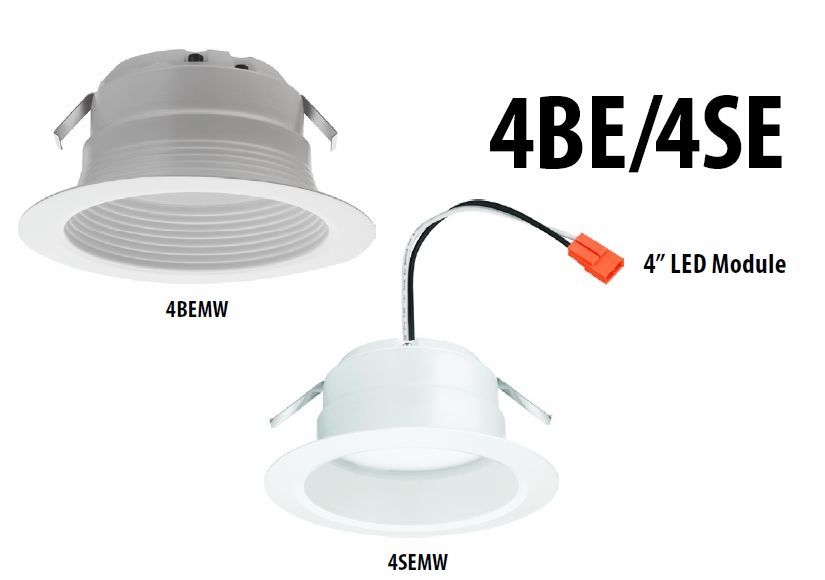 Lithonia 4BEMW LED 30K 4" Baffle LED Module,3000K,90CRI,9.8W,700L,Matte White