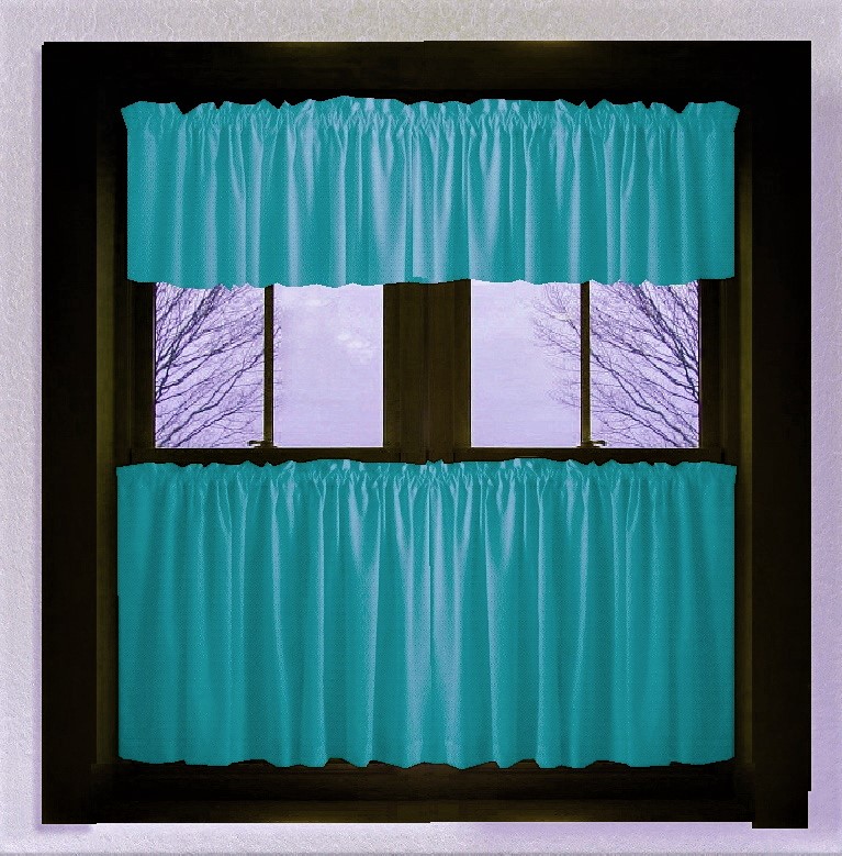 Teal Kitchen Curtains