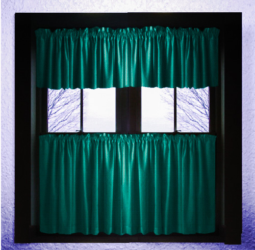 Teal Kitchen Curtains