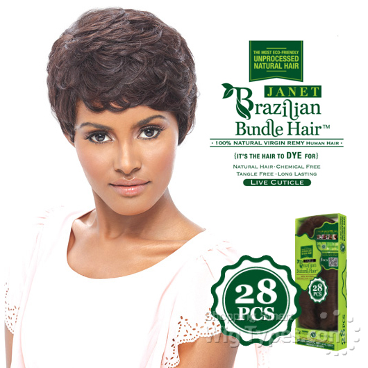 Janet Collection 100% Unprocessed Remy Human Hair Weave - BRAZILIAN ...