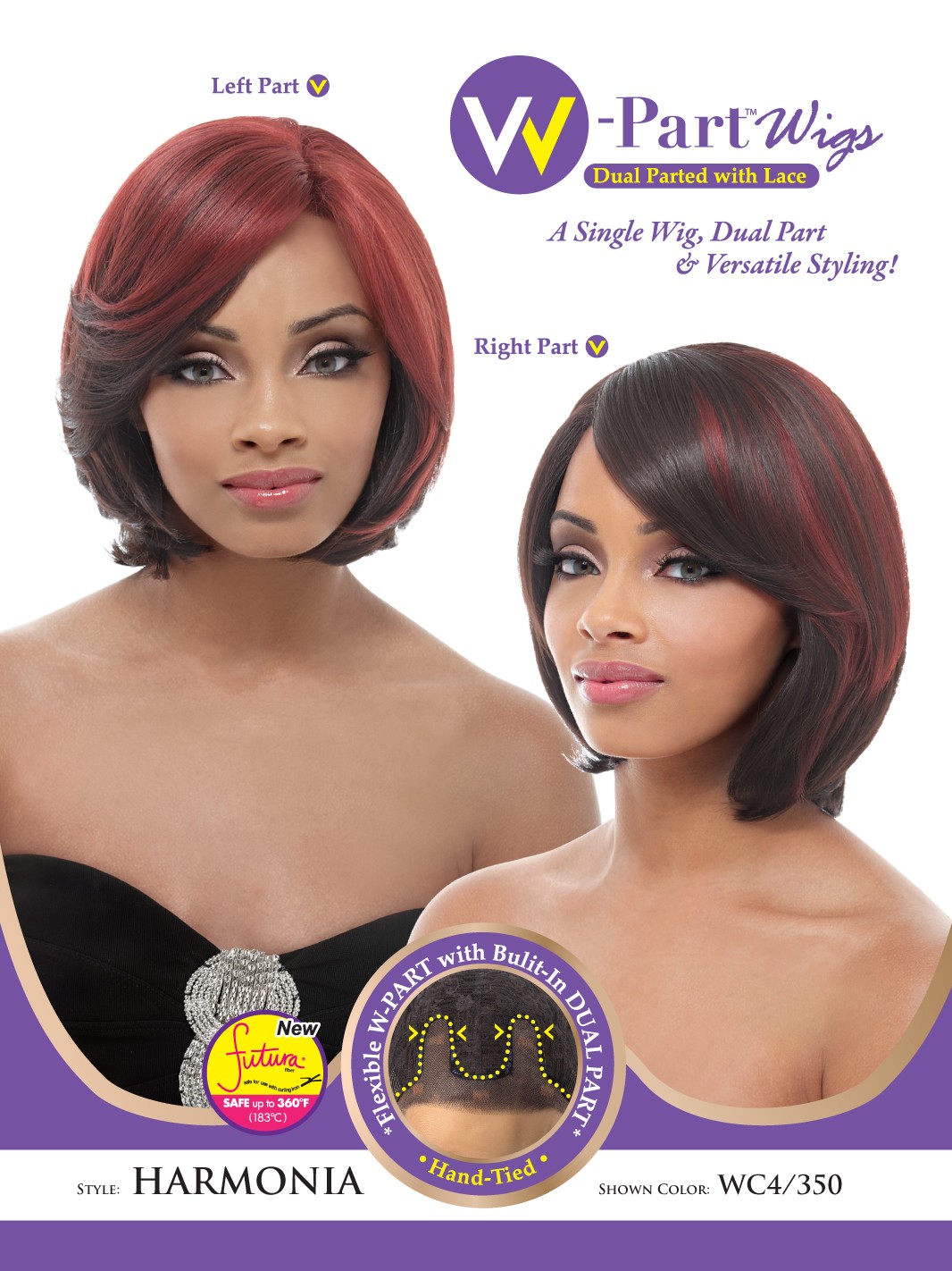Janet Collection Wig W-Part HARMONIA Wig