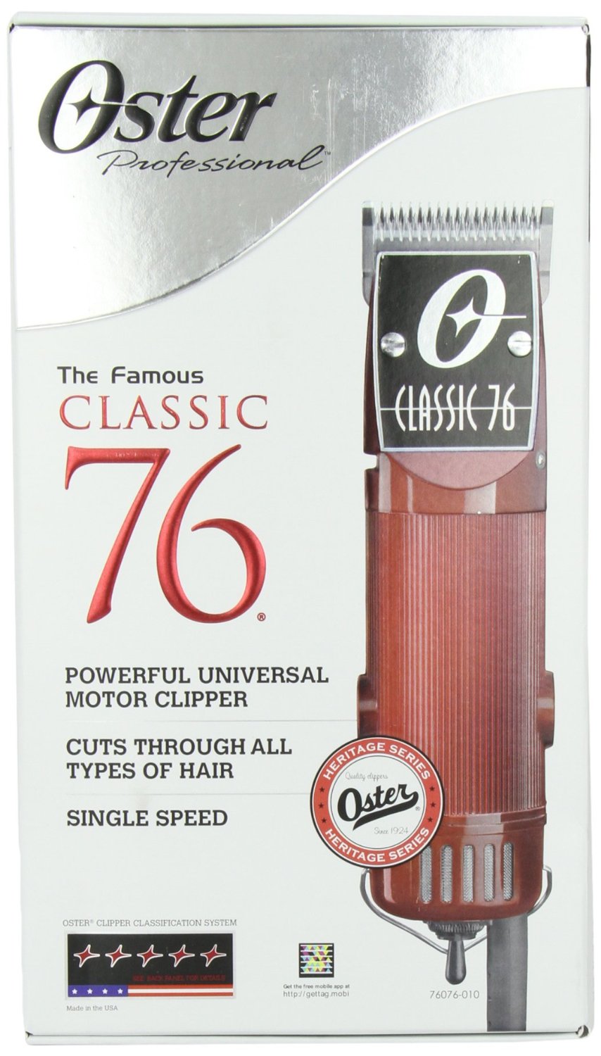 Oster Classic 76 Professional Hair Clipper BURGUNDY