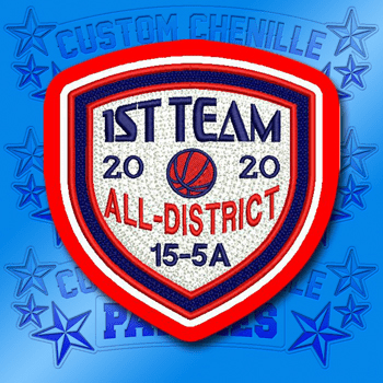 Custom Chenille Basketball Patches and Awards for your Varsity ...