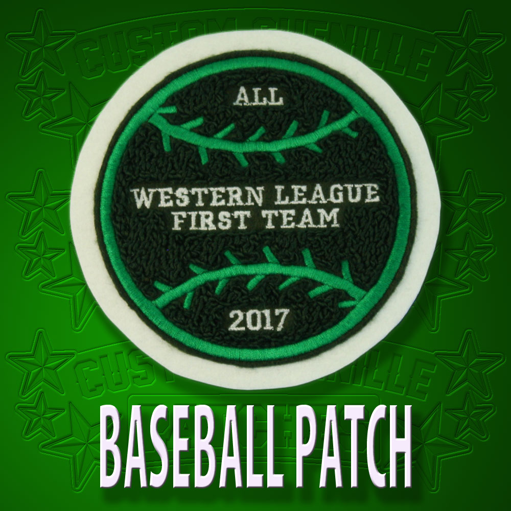 Sport Patches: Chenille Baseball Patch