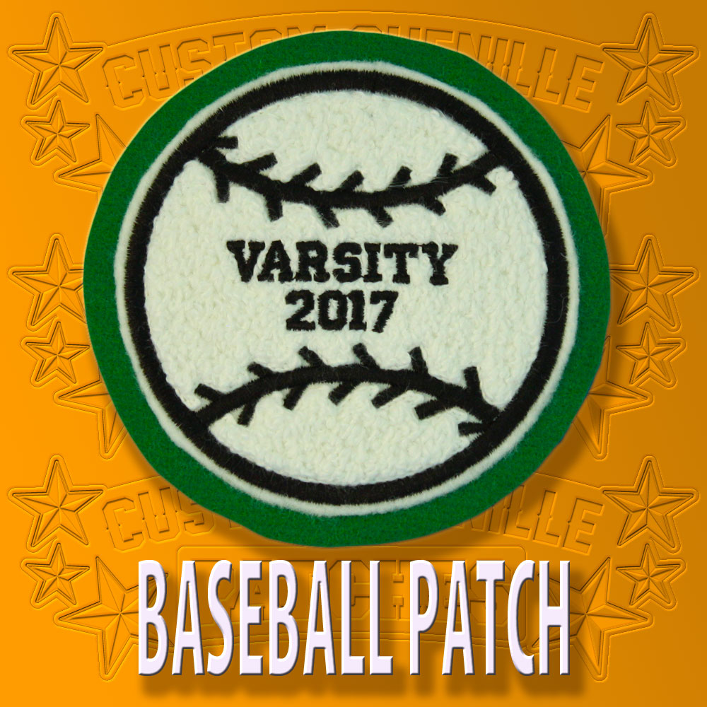 Sport Patches: Chenille Baseball Patch