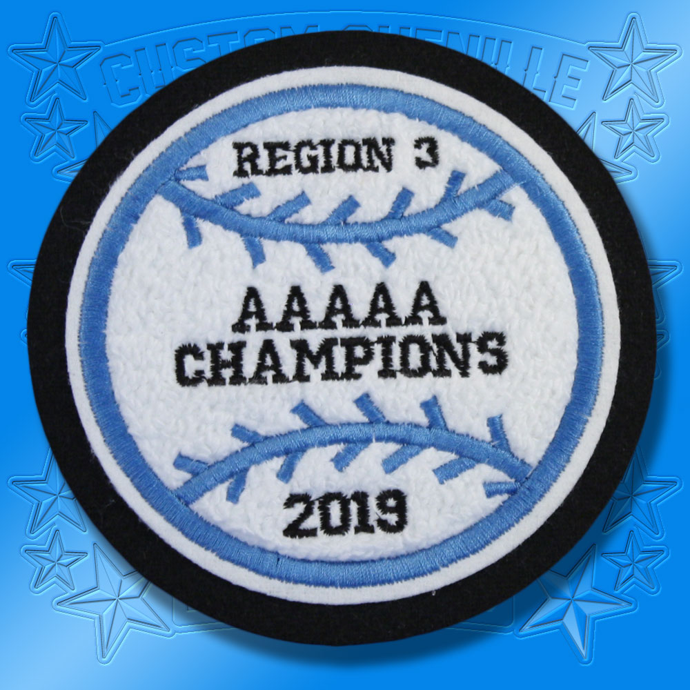 Sport Patches: Chenille Baseball Patch