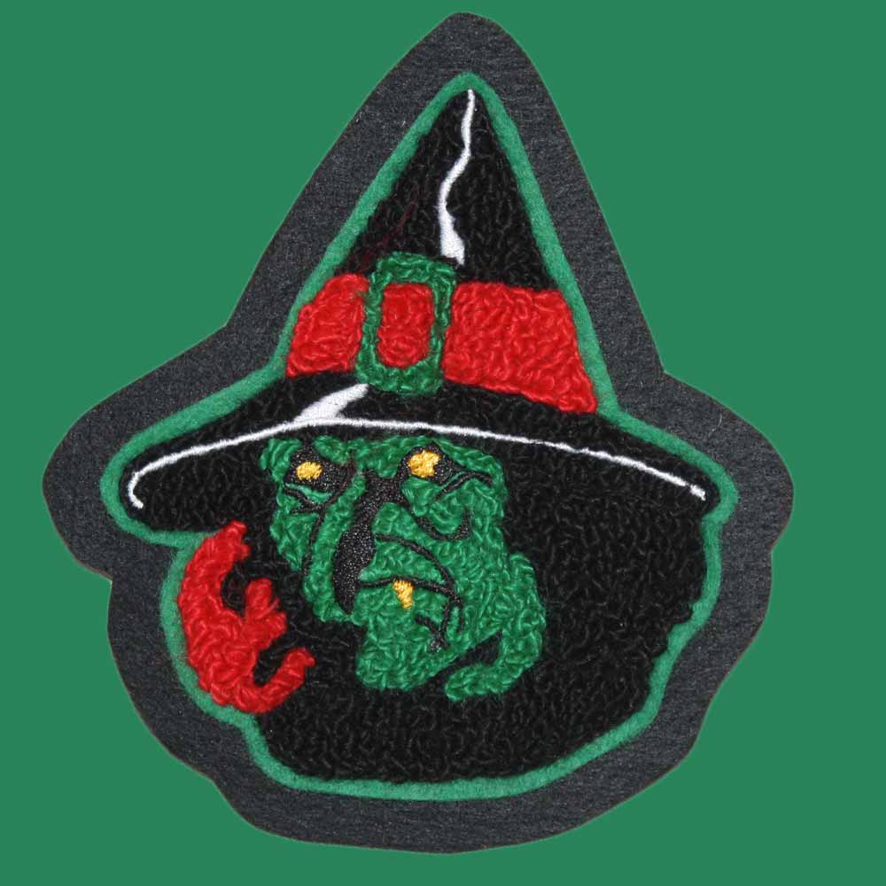 Chenille and Embroidery Witch Patch