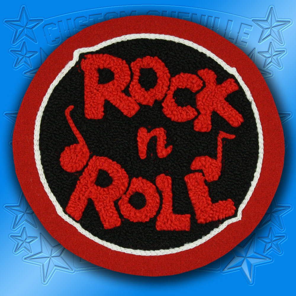 Chenille Rock N Roll Patch