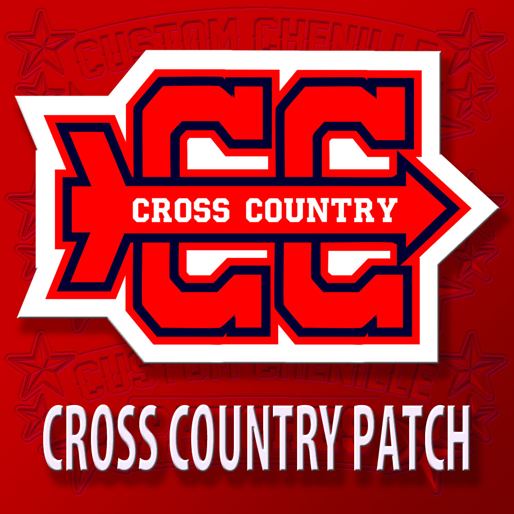 CC Cross Country Chenille and Embroidery Patch