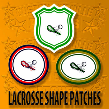 Chenille Letterman Jacket Patches for Lacrosse