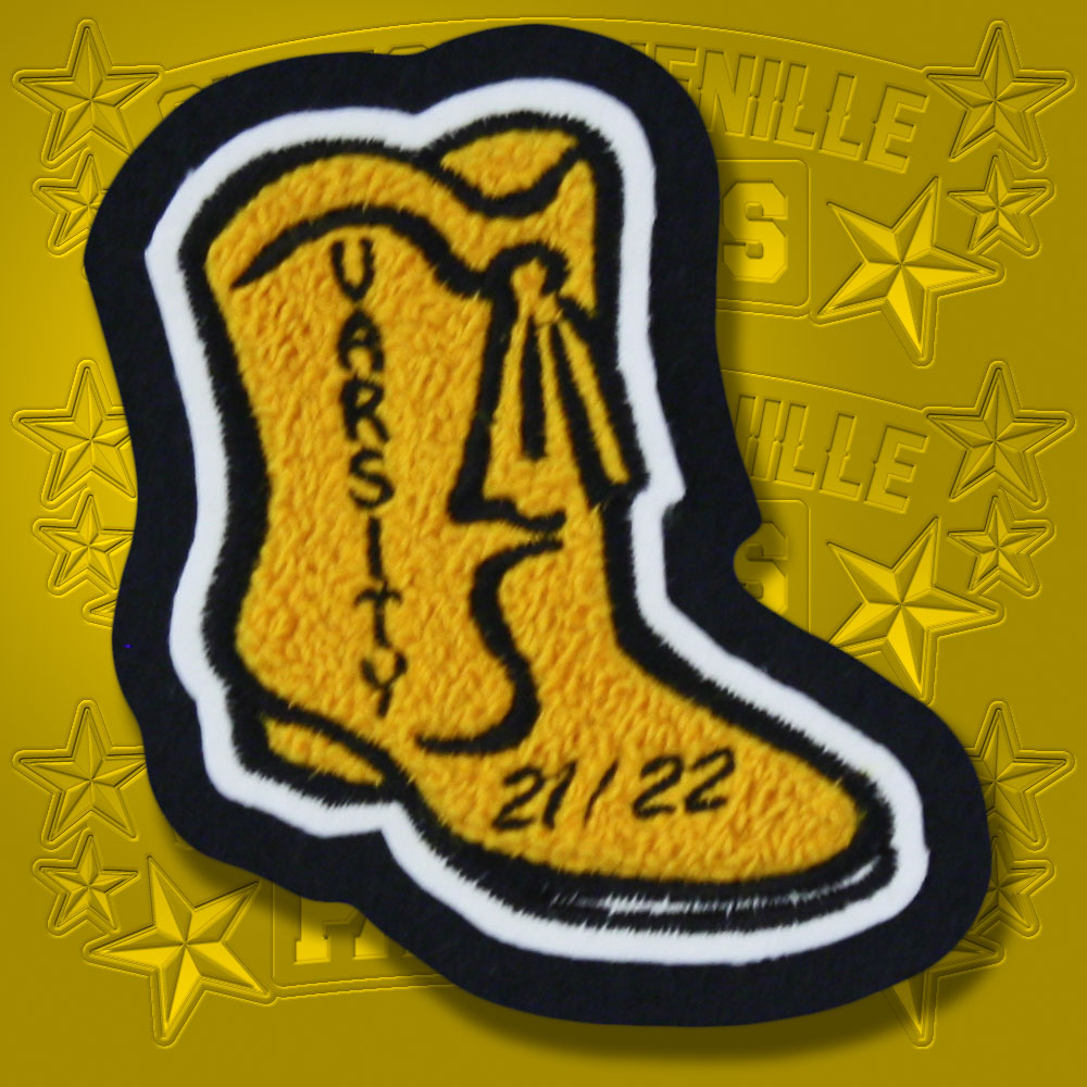 Chenille Drill Team Boot Patch