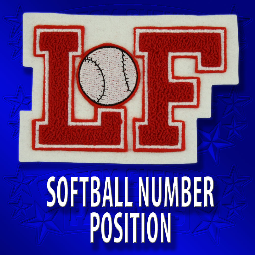 Softball Number or Position Patch