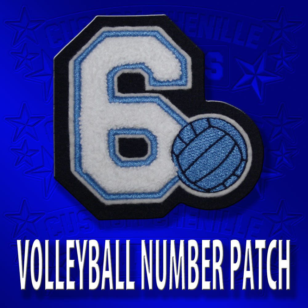 Volleyball Number Patch