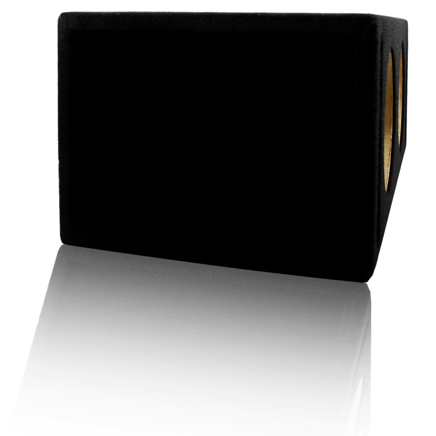 LAB PreFab™ 1.76 ft^3 Ported MDF Enclosure Box for Dual 10" Round Car ...