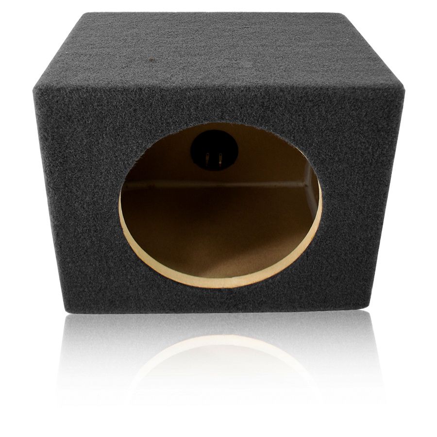 LAB PreFab™ 0.87 ft^3 Sealed MDF Enclosure Box for Single 10" Round Car ...