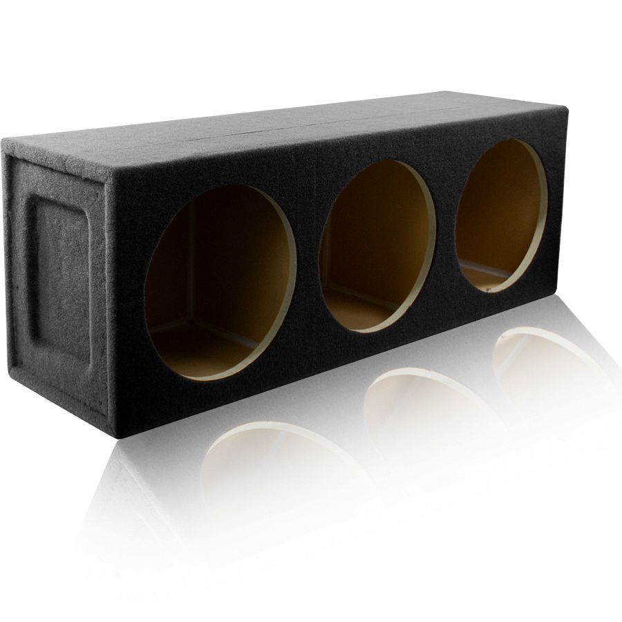 LAB PreFab™ 2.70 ft^3 Sealed MDF Enclosure Box for Trio of 12" Round ...