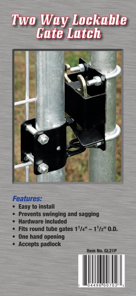 Two-Way Lockable Gate Latch 1-1/4″ – 1-1/2″ O.D.