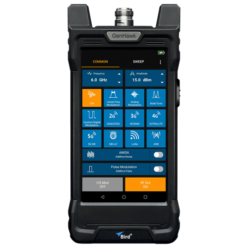 GH-60, 10 MHz to 6 GHz, GenHawk HandHeld Vector Signal Generator | Bird ...