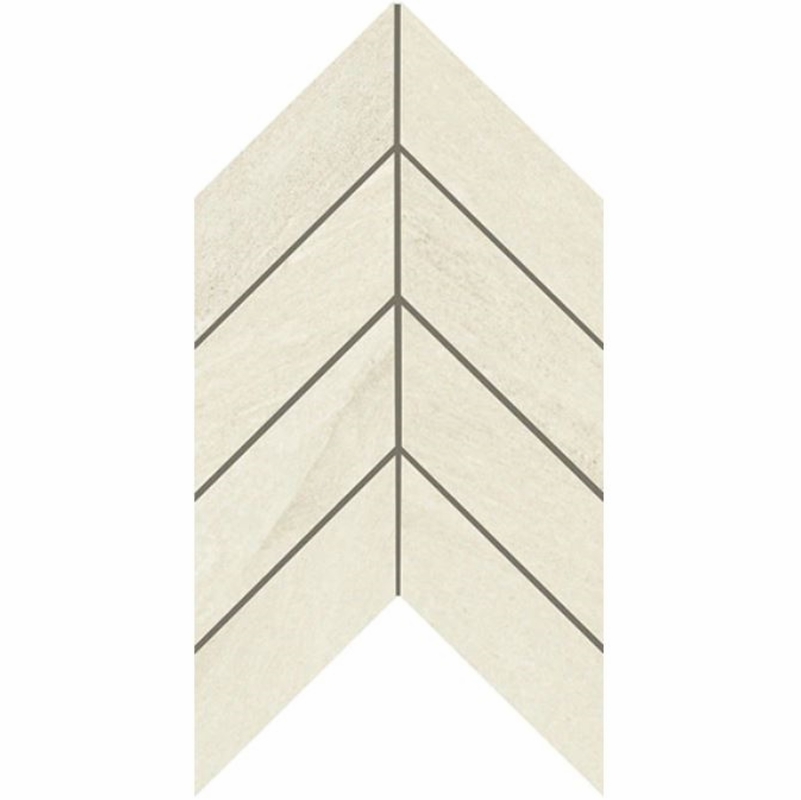 American Olean Montesano Chevron Mosaic White