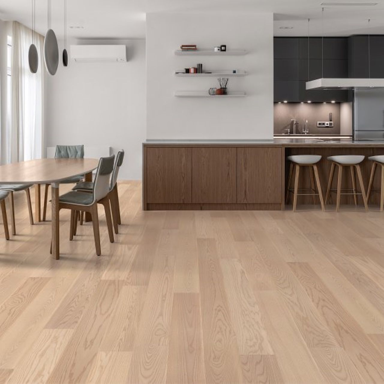 European Ash Plaza Planks | Wirebrushed, Micro Bevel Edge