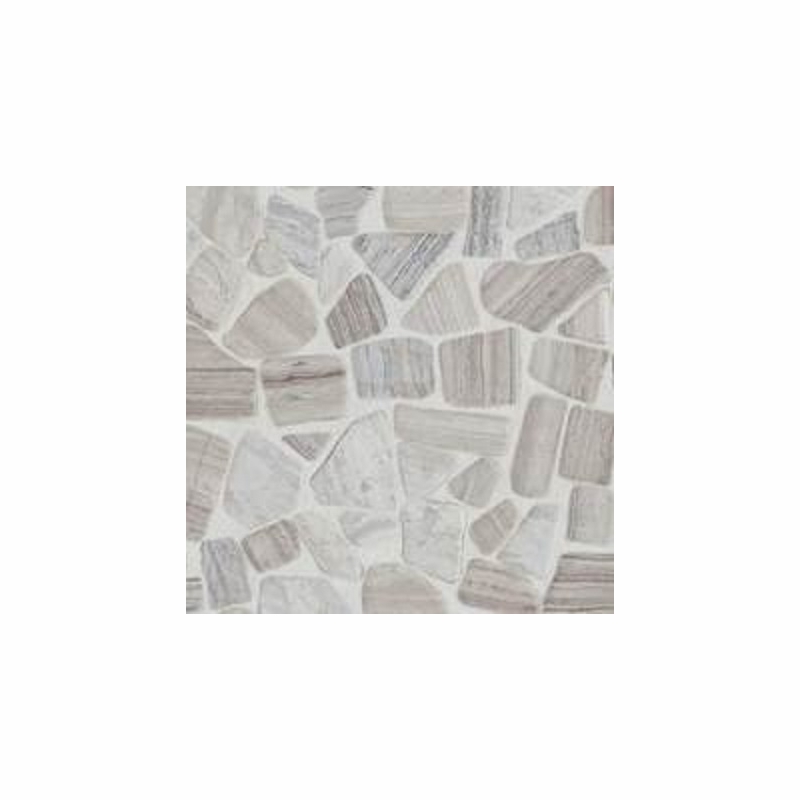Daltile Stone Mosaic Chenille White Pebble