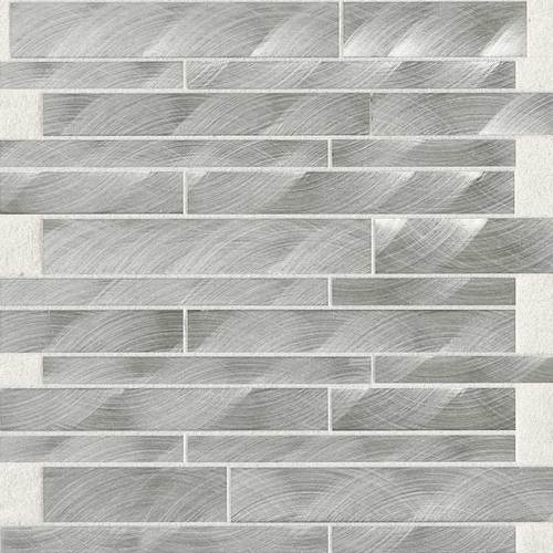 Daltile Structure 12" x 12" Steel Interlocking Mosaic