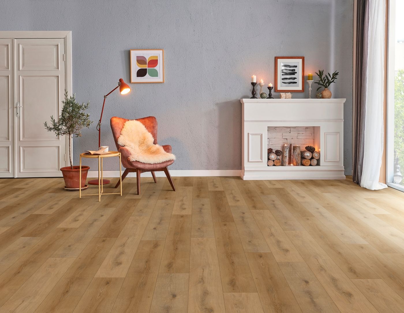 Premium Burgeon 7 x 48 Inch Vinyl, Engineered Floors Flourish