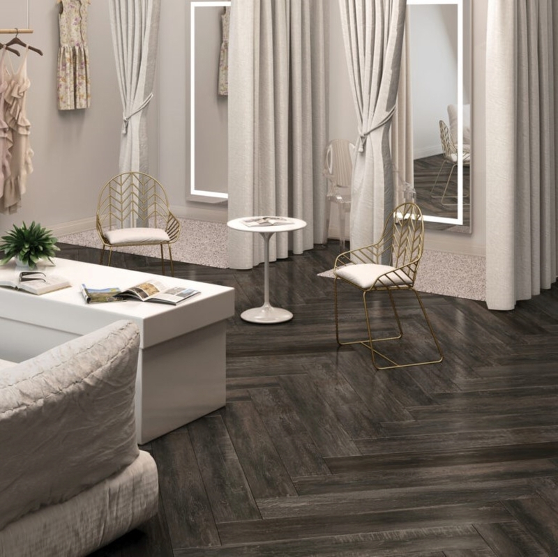 Interceramic Black Forest Blauen Black 11 1/2 x 47