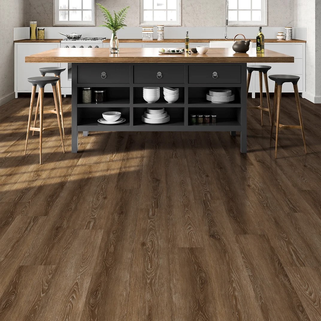 Save Big on Lux Royal Oaks Sepia Vinyl, 22 Mil, 8mm, 9x60 SPC