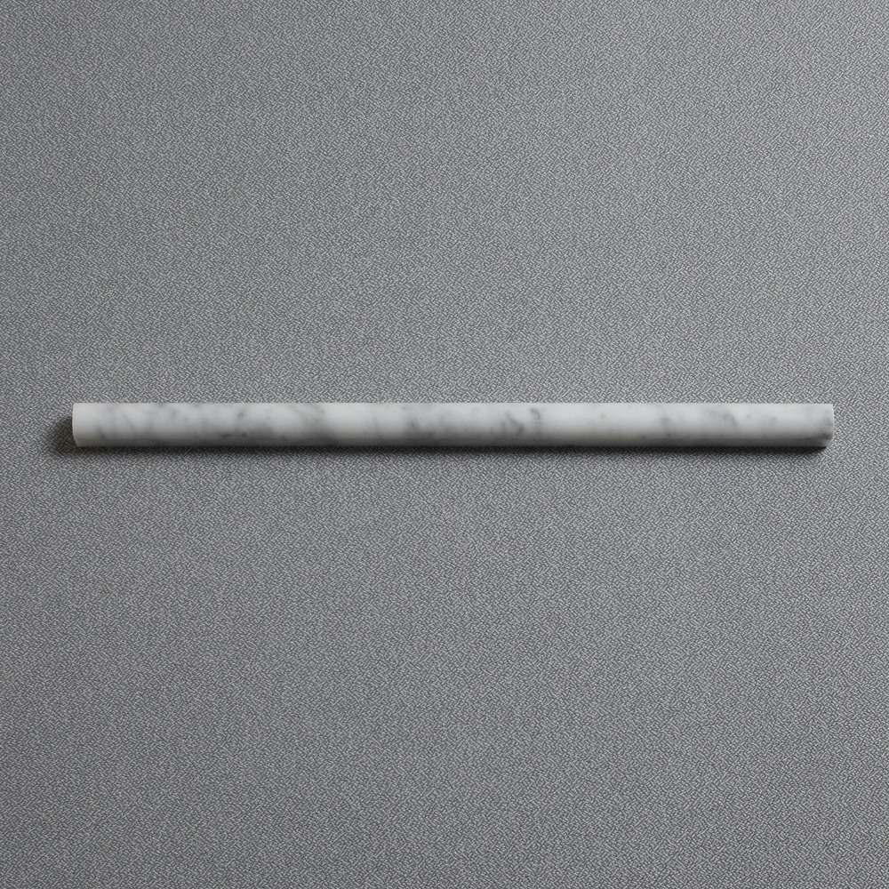 Meridian Carrara White Pencil Molding