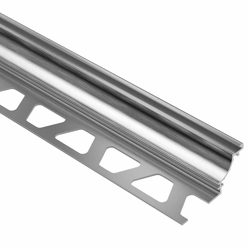 Schluter Dilex AHK 1/2" Brushed Chrome Shop Durable Cove Profile