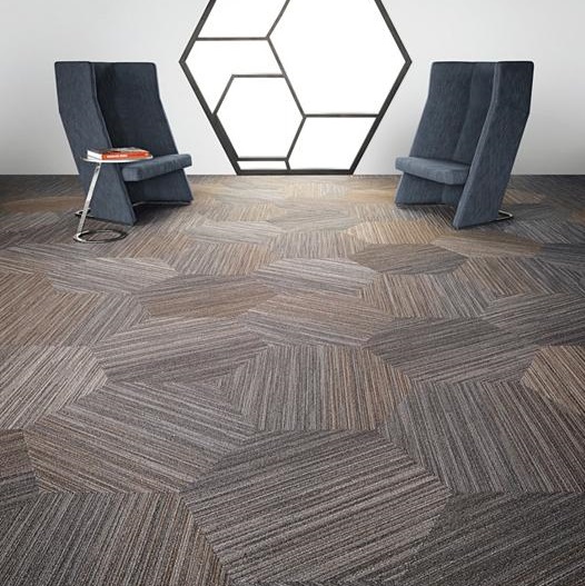 Shaw Contract Linear Shift Hexagon