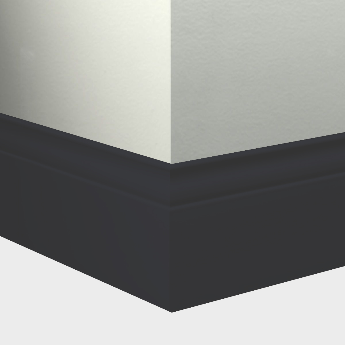Tarkett Millwork Inflection Wall Base 5 1/4" X 8' Black