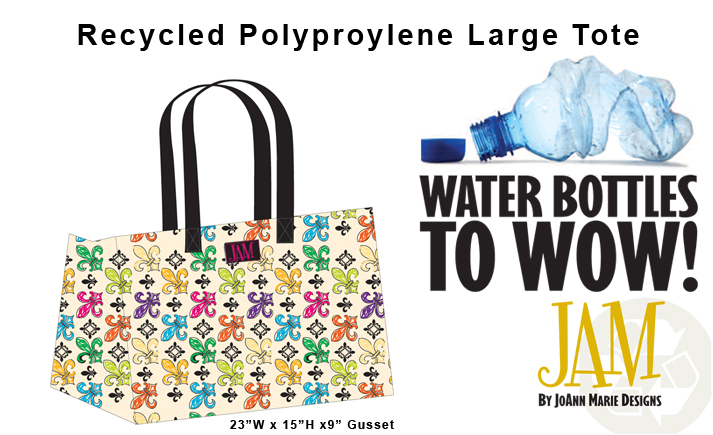 Recycled Polyproylene JAM Large Totes by Joann Marie Designs