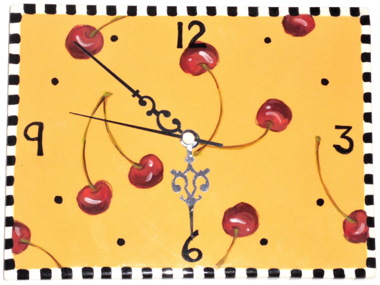 Cherry Clock Droll Designs
