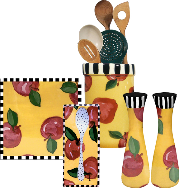 Fruit Apple Kitchen Set Droll Designs