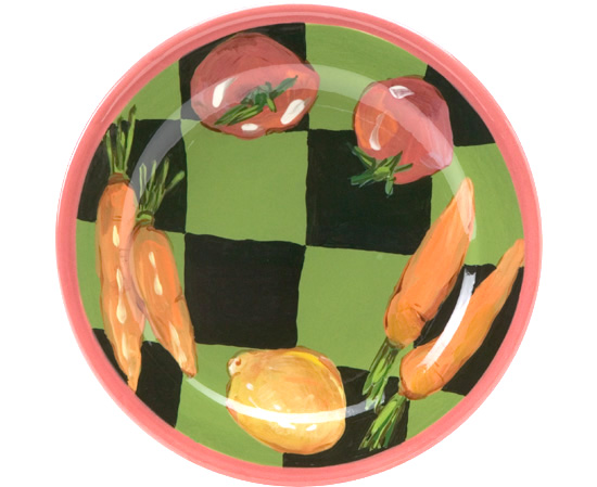 Harlequin Salad Plate Droll Designs
