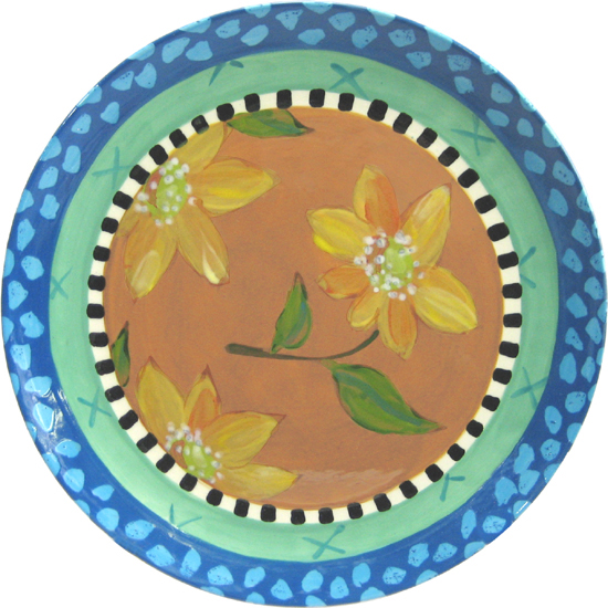 Sun Daisy /Unrimmed Dinner Plate Droll Designs