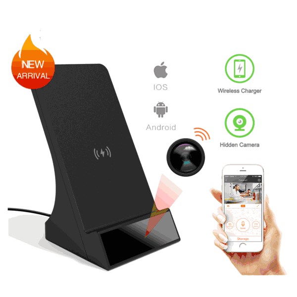 HD WiFi Night Vision Hidden Spy Camera | Wireless Phone Charger ...