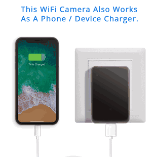 1080P WiFi Charger Hidden SpyCamera Super IR Night Vision Motion ...