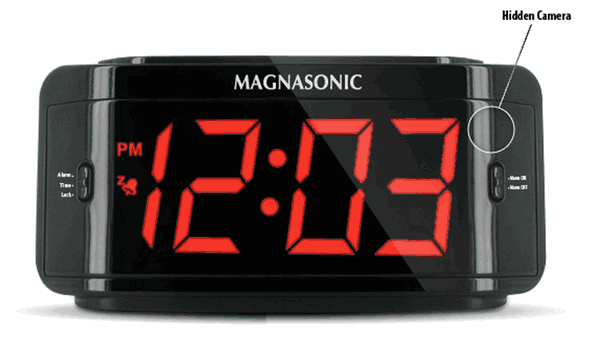 Alarm Clock Hidden Spy Camera W/ Built in Motion Activated DVR